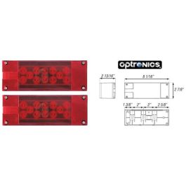 OPTRONICS LED Low Profile Red Tail Light Kit #TLL160RK