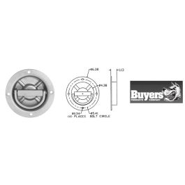 BUYERS Heavy-Duty Recessed Rotating Rope Ring #B901