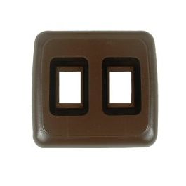 Double Base & Face Plate, Brown #12205