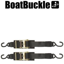 BoatBuckle Ratchet Transom Tie-Downs, 4 ft. x 2 in. (1-pair) F14207