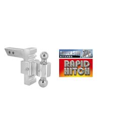 Rapid Hitch Adjustable 6 in. Drop Drawbar with 1-7/8 in. & 2 in. Ball ...