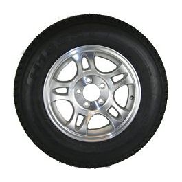ROADRIDER ST205/75R-15 in. Radial Tire & Aluminum Split Spoke Rim L.R. C