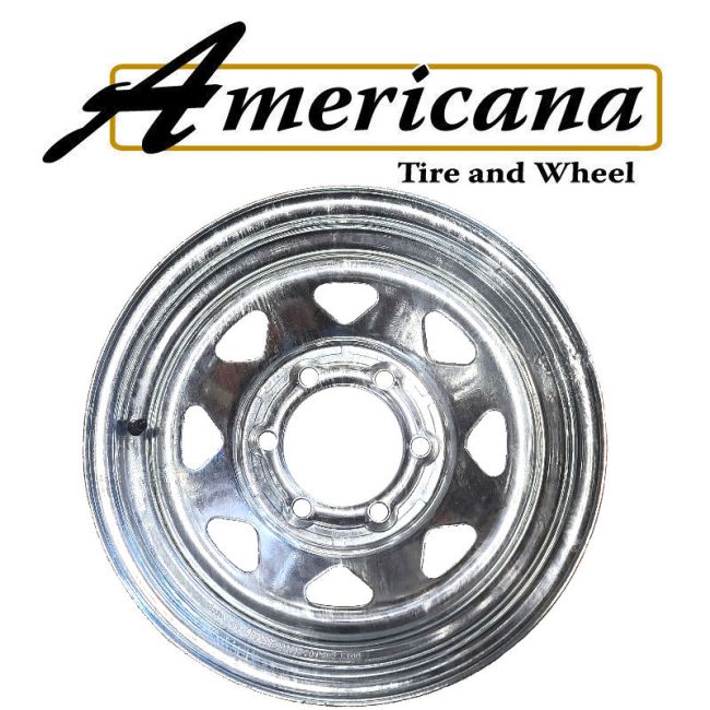 15 in. 6-Lug Galvanized Trailer Wheel Rim